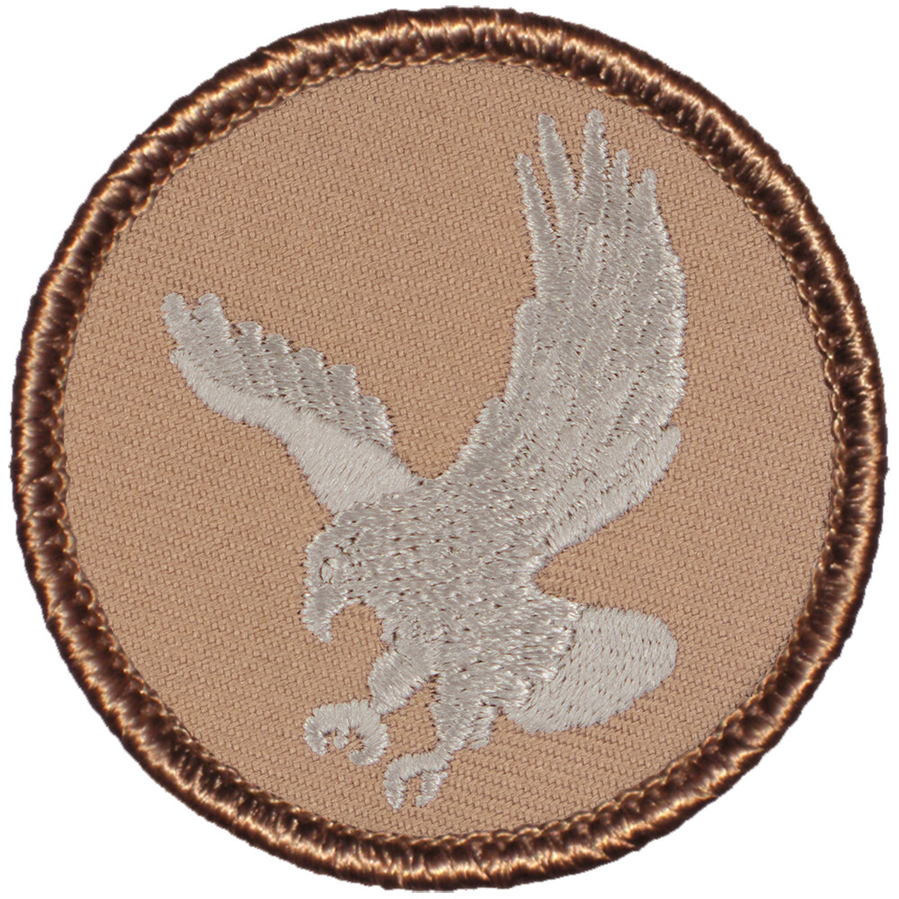 Silver Eagle Patrol Patch - 2" Round Embroidered Patch | eBay