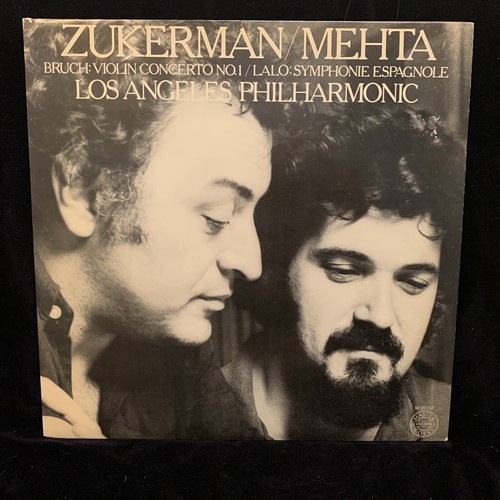 PINCHAS ZUKERMAN violin - BRUCH & LALO Concertos - COLUMBIA ST LP WHITE ...