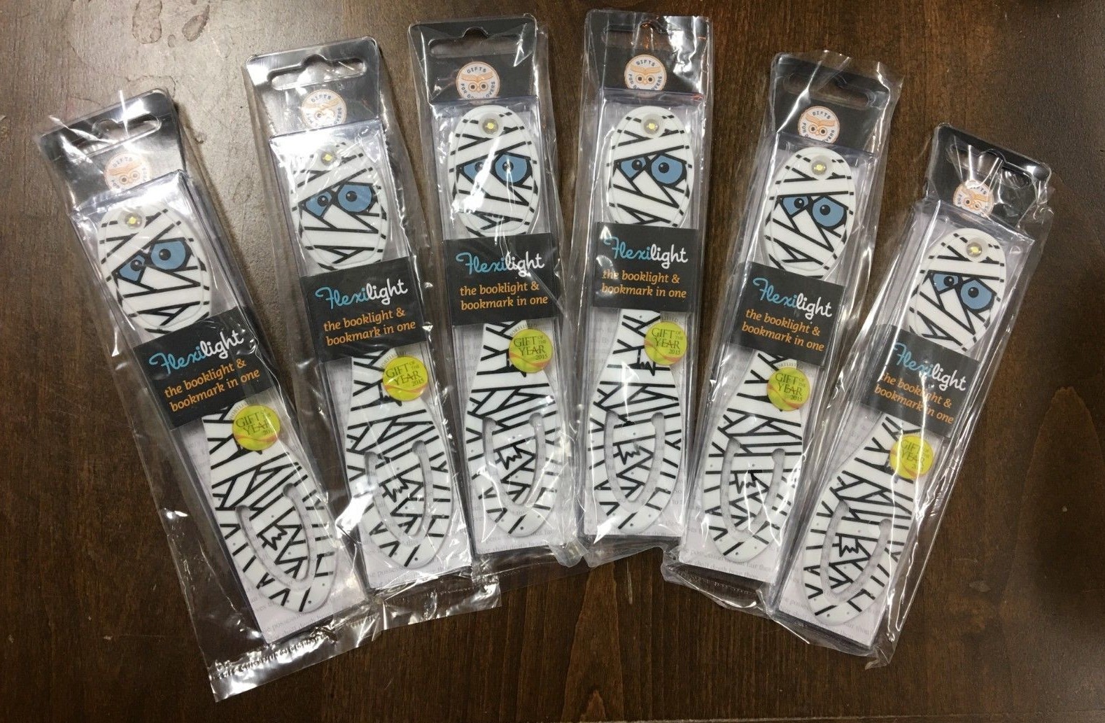 Pack of 6 Flexilight Bright LED Clip On Reading Booklight & Bookmark ...