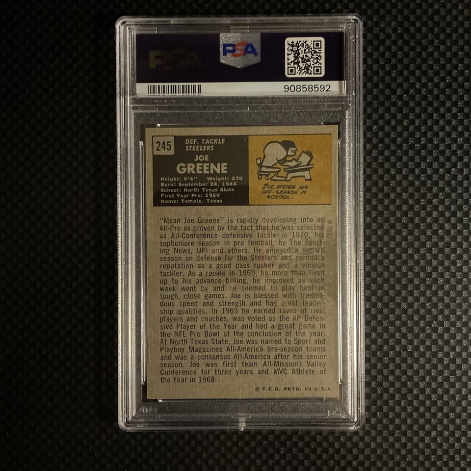 1971 Topps - Joe Greene Rookie Card Psa 5 | eBay