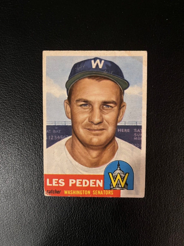 1953 TOPPS BASEBALL HIGH NUMBER LES PEDEN # 256 * VG * | eBay