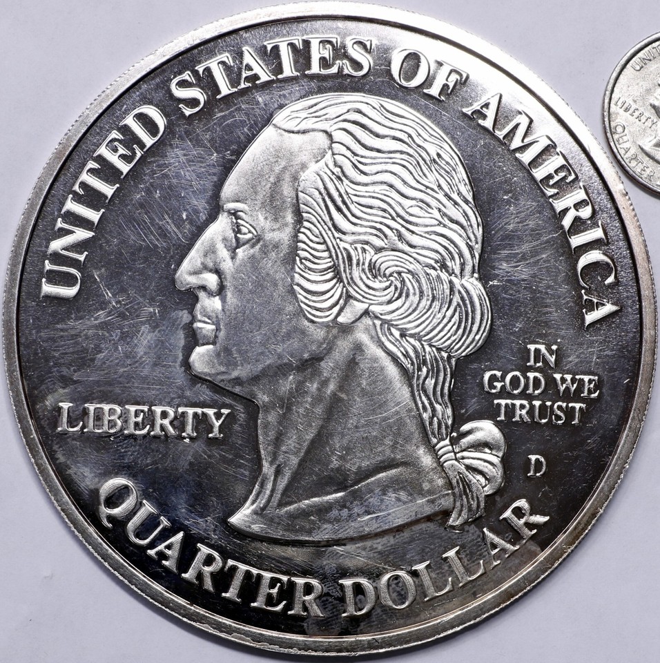 1999-2008 4oz .999 Silver 50 Statehood Quarter Commemorative Giant ...