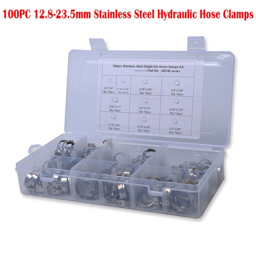 10 Kinds Stainless Steel Ear Plus Clamps Anti-corrosion Adjustable Hose ...