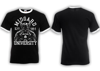 Midgard University Ringer Shirt Odin,Thor,Loki,Runen,Vikings,Valhalla ...