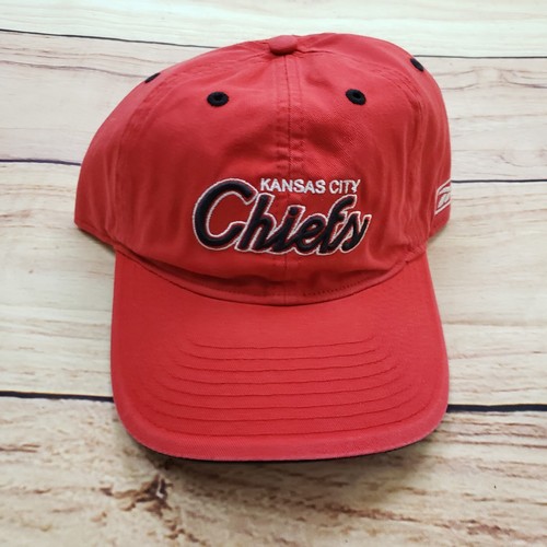 NEW Kansas City Chiefs Hat Cap Adult Strap Back Red NFL Football Reebok ...