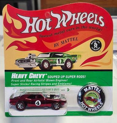 Hot Wheels Red Line Club Souped Up Super Rods Heavy Chevy in Red with ...