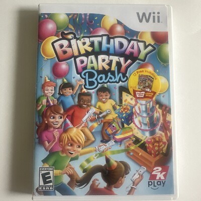 Birthday Party Bash Nintendo Wii 2009 Complete CIB 12 BDay Invitations ...