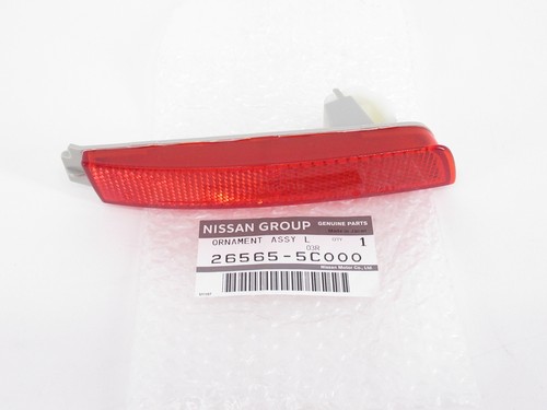 Genuine OEM Nissan 26565-5C000 Driver Rear Bumper Reflector Reflex Assy ...