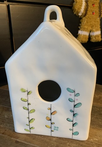 Rae Dunn Magenta M Stamp Vines Birdhouse | eBay