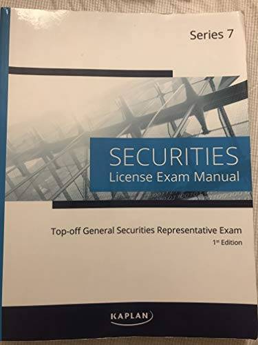 Kaplan Series 7 Top-Off General Securities Representitive Exam 1st ...