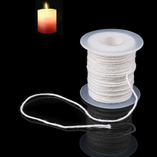61m Cotton Braid Candle Wick Core Spool Non-smoke DIY Oil Lamps ...