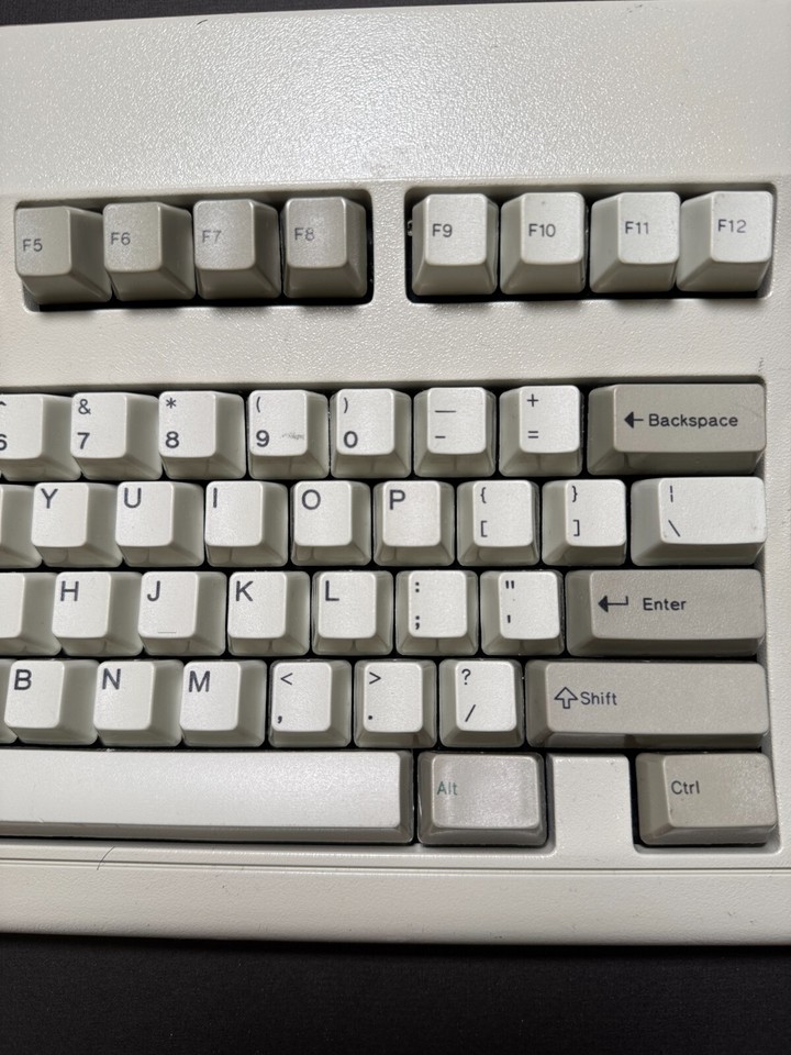 IBM Model M Silver Badge Keyboard Sep 28, 1987 (PN 1390131) Bolt Modded ...