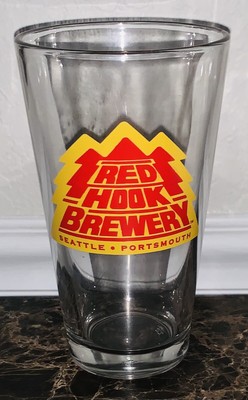 Red Hook Brewery Seattle Portsmouth 16 oz Beer Pint Glass Painted Logo ...