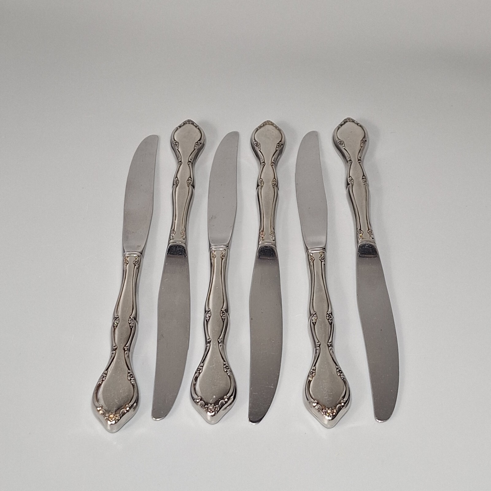 Lot of 6 Oneida Dinner Knife LAKEWOOD TUXEDO Stainless Steel Flatware ...