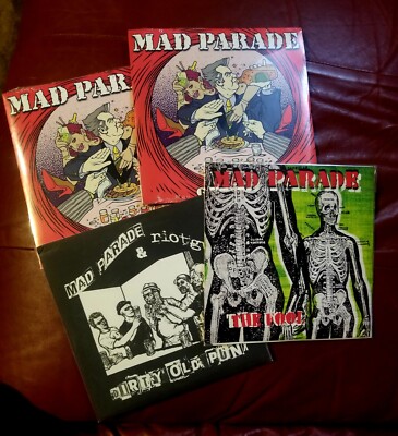 4 Mad Parade 7 inch vinyls 80's punk rock | eBay