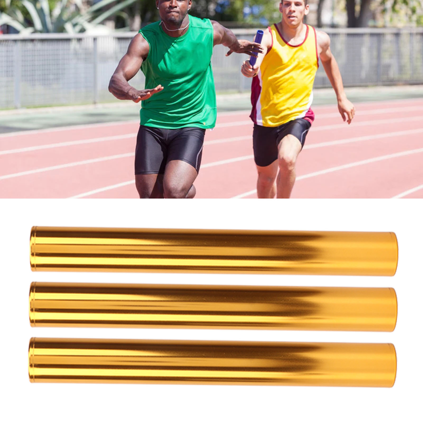 3Pcs Aluminum Alloy Track Field Relay Batons Track Batons Race ...