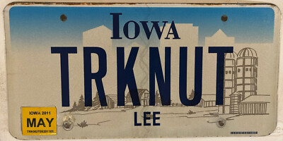 Vanity TRUCK NUT license plate GMC Ford F-150 Toyota Chevy Ram Nissan ...