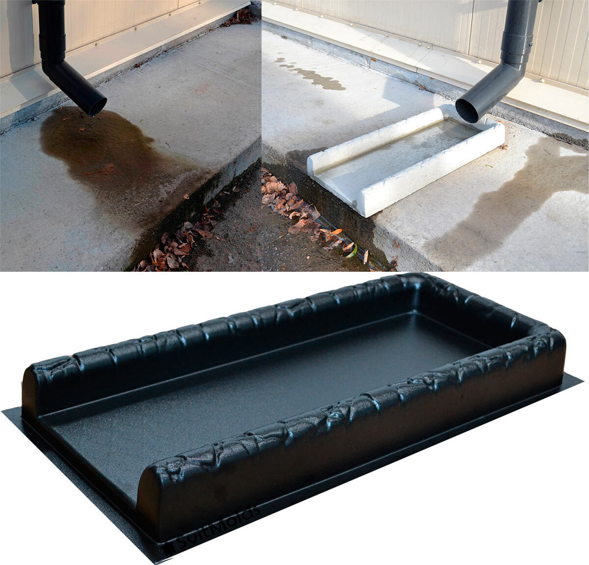 Gutter Downspout Under Concrete