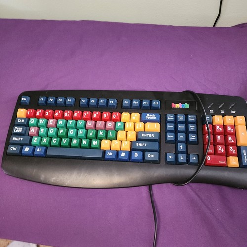 Hatch Learning Keyboard QWERTY Color Coded Vowels USB Tested Working | eBay