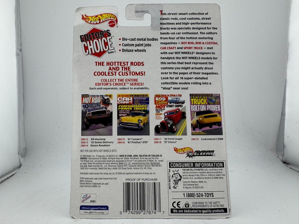 Hot Wheels Racing CAT Caterpillar Twin Mill & Hot Rod 1932 Ford Sedan 2 ...