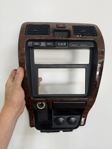 99 00 01 02 Toyota 4Runner Woodgrain Center Dash Radio Trim Bezel OEM ...