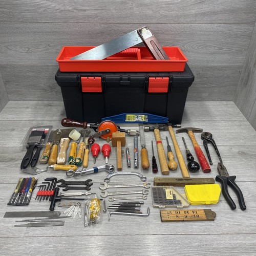 Tool Box with a Job Lot of DIY Hand Tools Included See Pictures for ...
