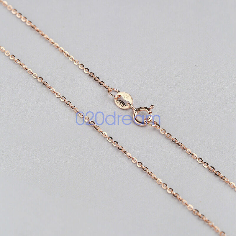 Genuine Pure Solid 925 Sterling Silver Flash Chain Necklace All Sizes ...