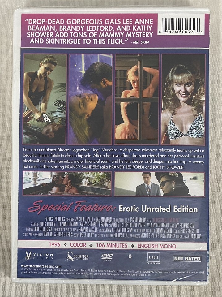 IRRESISTIBLE IMPULSE - DVD NEW Scorpion Releasing Jag Mundhra | eBay