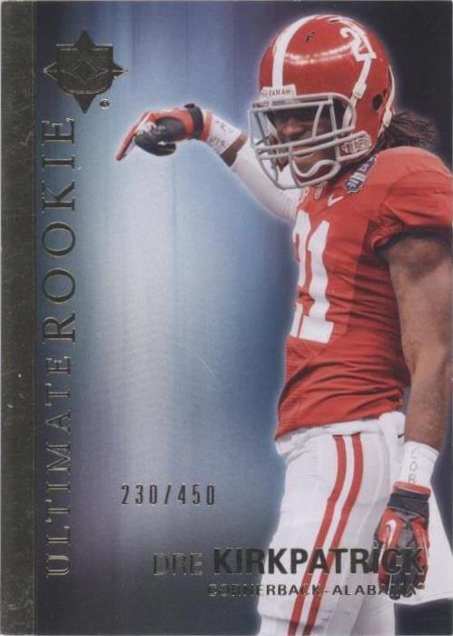 2012 Upper Deck - Ultimate Collection Ultimate Rookie Dre Kirkpatrick ...