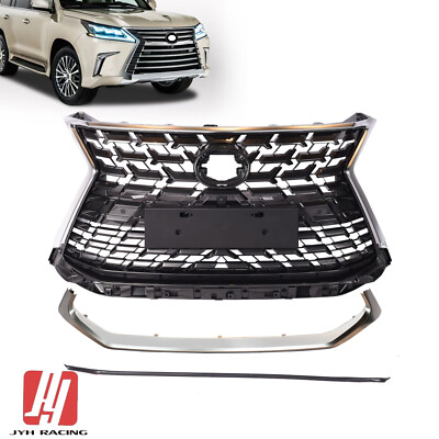 Fits Lexus LX570 2016-2021 Front Bumper Grille Grill Nickle Pearl ...