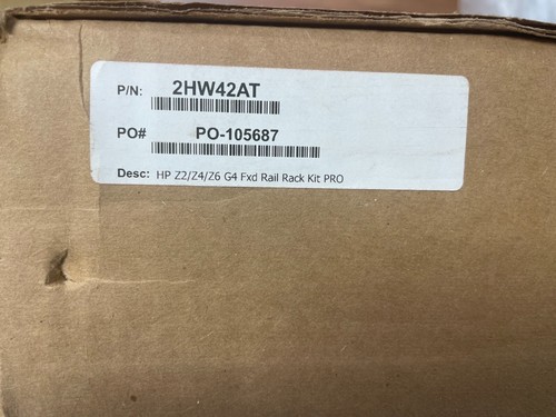 HP Z2 Mini/Z2 Tower Z4 Z6 Depth Adjustable Fixed Rail Rack Kit HP P/N ...