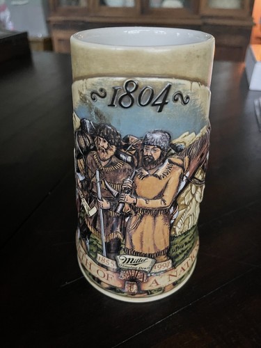 MILLER GENUINE DRAFT 1804 BIRTH OF A NATION LEWIS & CLARK COFFEE MUG ...