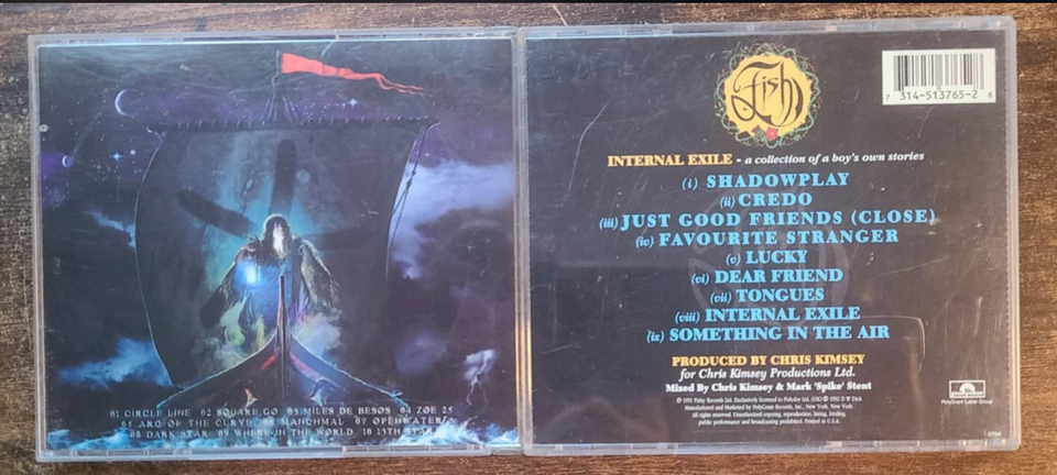 FISH of MARILLION 2 CD LOT PROGRESSIVE ROCK The 13th Star Internal ...