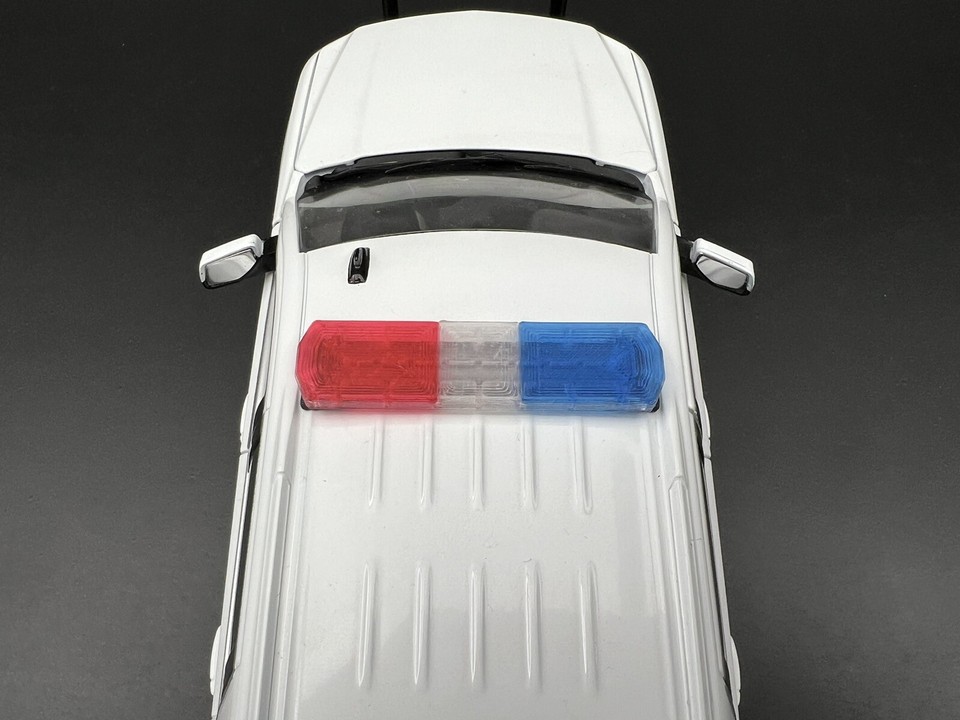 1/24 25 27 LED Ready Code 3 2700 Lightbar Blue Red Sheriff Highway ...