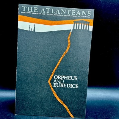 1979 Krewe of Atlateans Ball Program New Orleans Mardi Gras Rex Comus ...