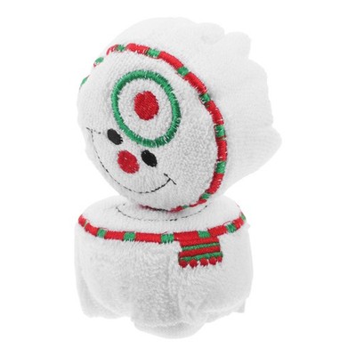 2 Pcs Christmas Cotton Cake Towels Creative Hand Towels Washcloths Gift ...