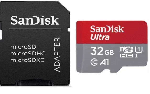 SanDisk Ultra Micro SD Card 32GB Memory Card With Adapter 4K Class ...