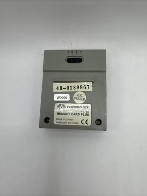 Performance Memory Card Memory Card Plus for Nintendo 64 *SOLD AS IS ...