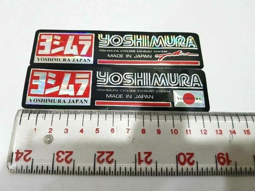 3D Aluminum Yoshimura Japan Black Plate Emblems Exhaust Motorcycle ...
