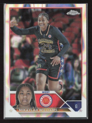 2023 Topps Chrome McDonald's #47 Mikaylah Williams Lava Refractor RC ...