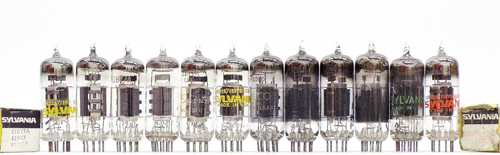 12 Nice Tested Vintage Sylvania Made 12BY7A/12BV7 Vacuum Tubes ...