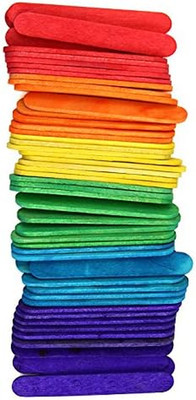 1000 Sticks, Mini Size Multi Color Craft Popsicle Sticks 2.5 Inch for ...