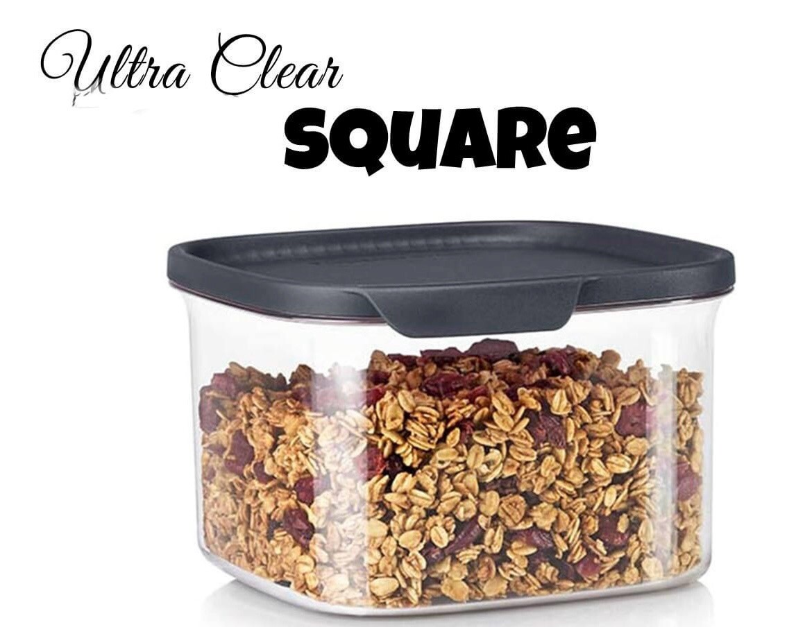 Tupperware Ultra Clear Square Set Clear Modular Storage NEW | eBay ...