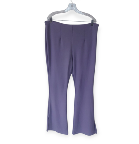 Primark Women's Purple Hippie Style Pants Leggings Ribbed Flare Leg Sz ...