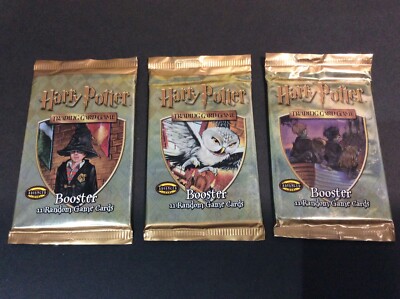 Harry Potter BASE SET Art Set TCG Booster Packs WOTC/Wizards 3 SEALED ...