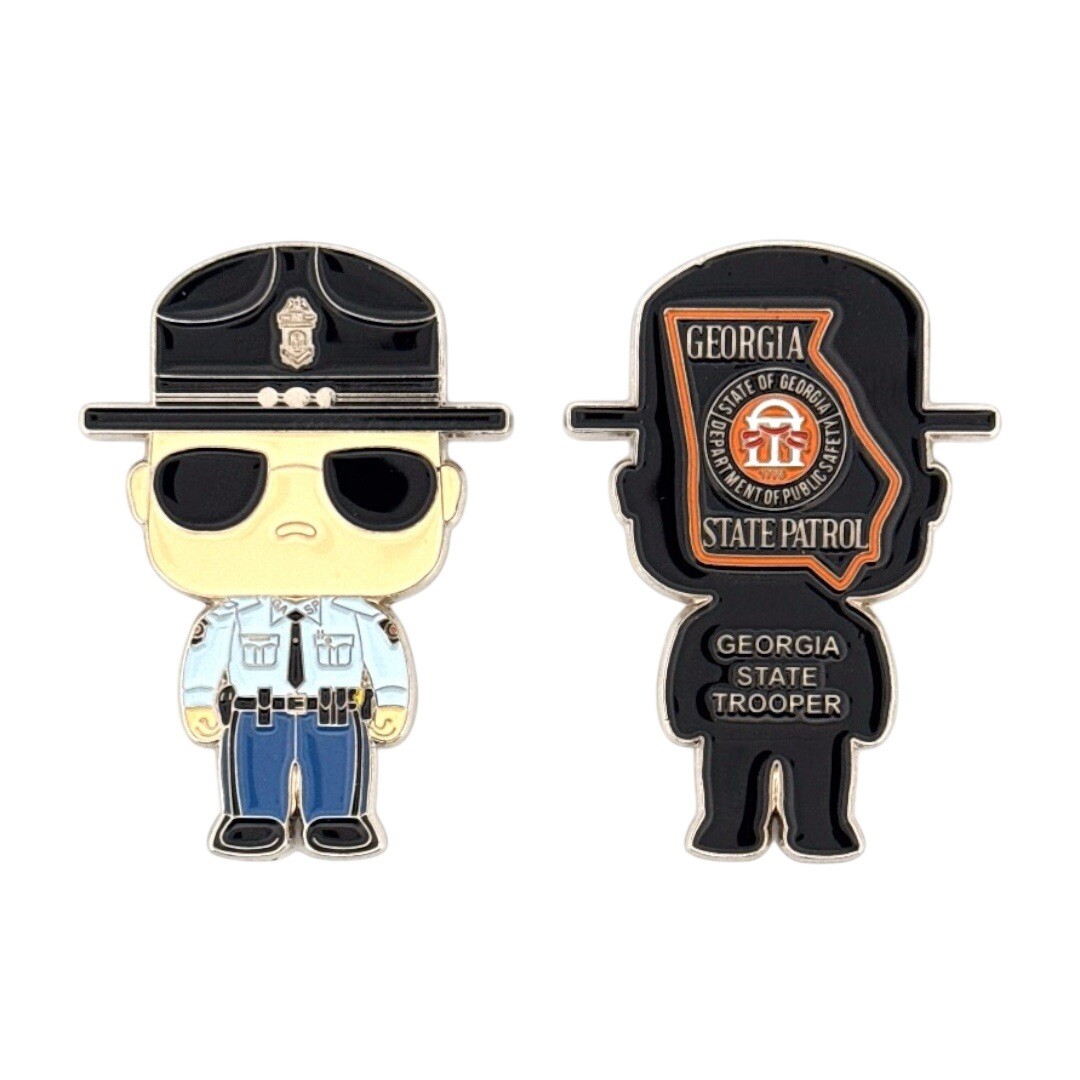 Georgia State Patrol Mini State Trooper 2” Challenge Coin Funko GSP ...