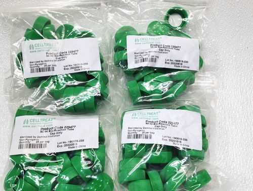 Celltreat 229477 Bio-Reaction Centrifuge Vented Tube Cap 50 mL Bag ...