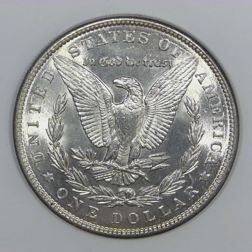 1890 Morgan Silver Dollar 90% US $1 Coin AU/BU d651 | eBay