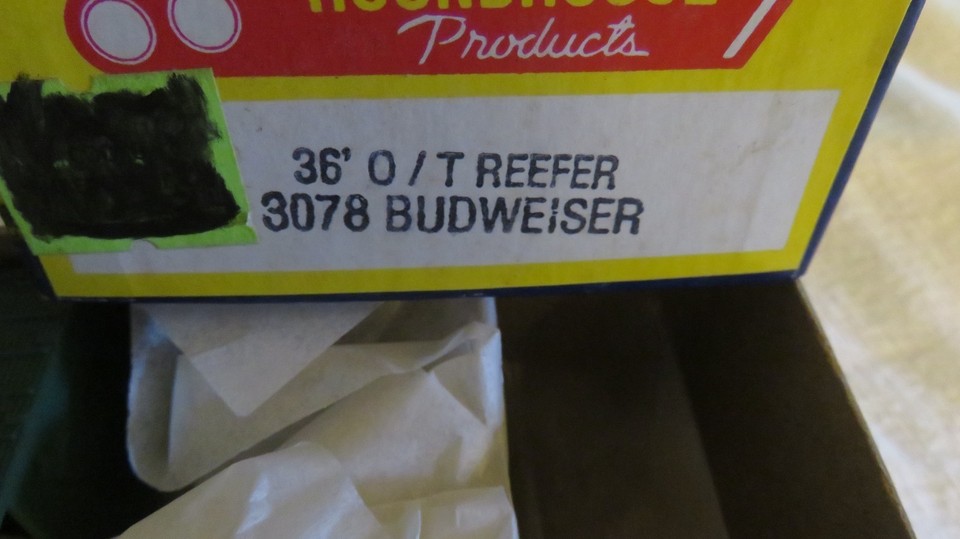 36' O/T Reefer 3078 Budweiser - Roundhouse Craftsman HO Vintage Kit ...