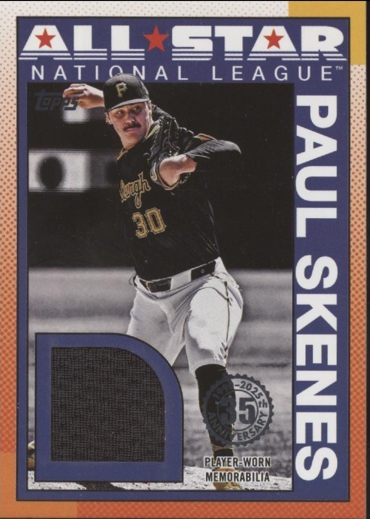 2025 Topps Series 2 - 1990 Topps Baseball All-Stars Relics Paul Skenes ...